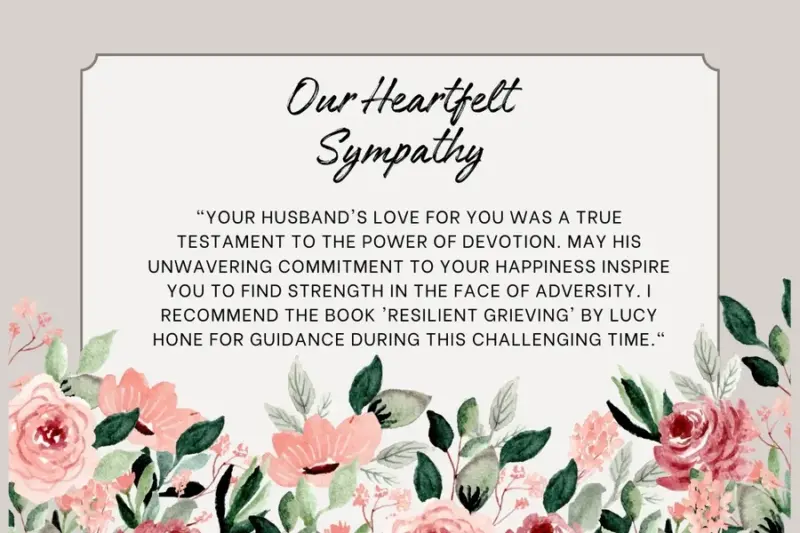 50+ Comforting Sympathy Messages for Loss of Husband