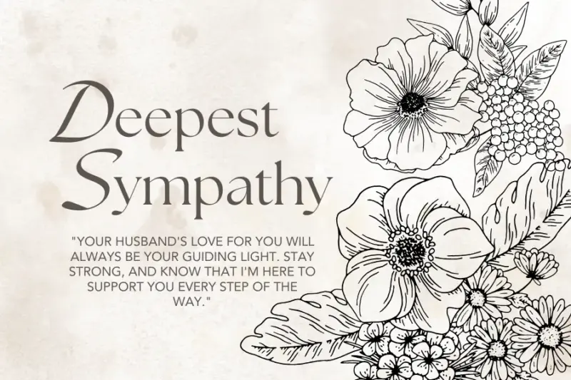 50+ Comforting Sympathy Messages for Loss of Husband