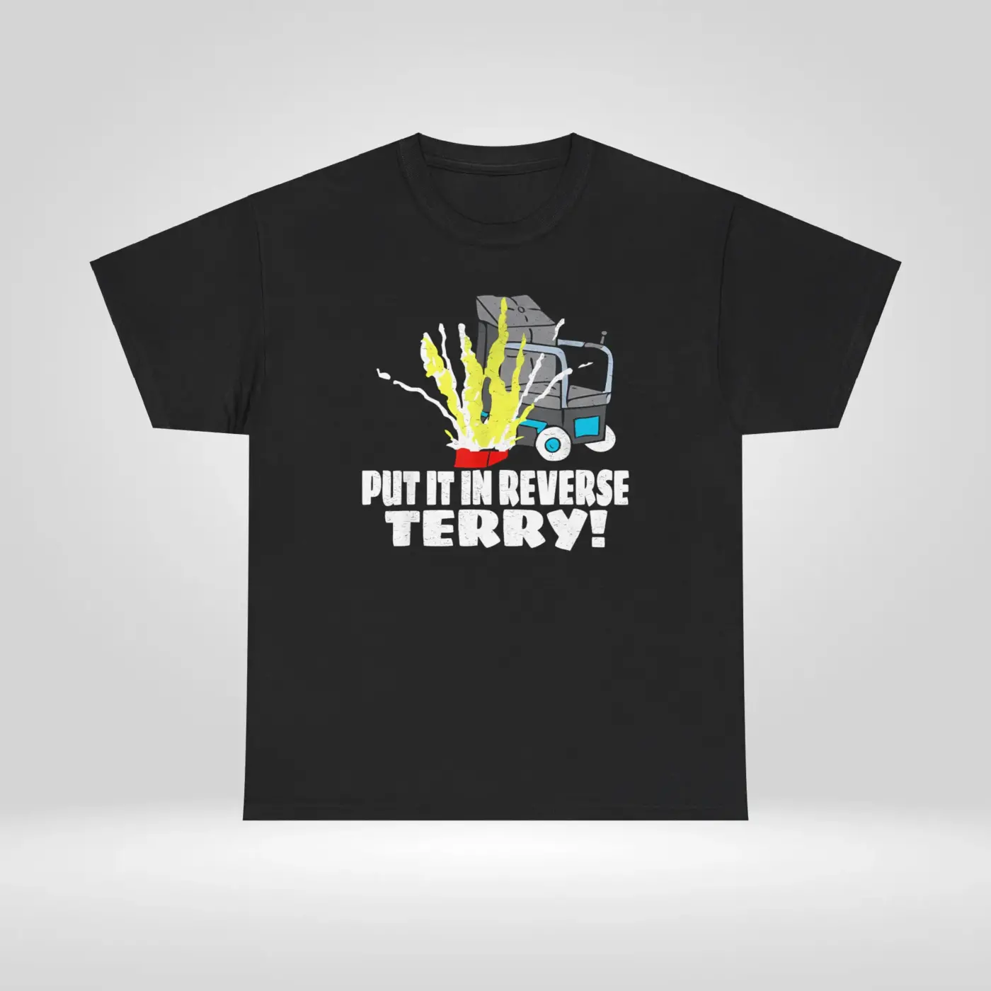Put It in Reverse Terry Shirt - Fun and Humorous Design